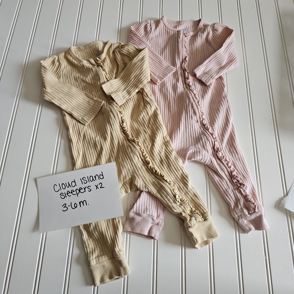 cloud island | One Pieces | Cloud Island Kids One Piece Sleepers Pink ...